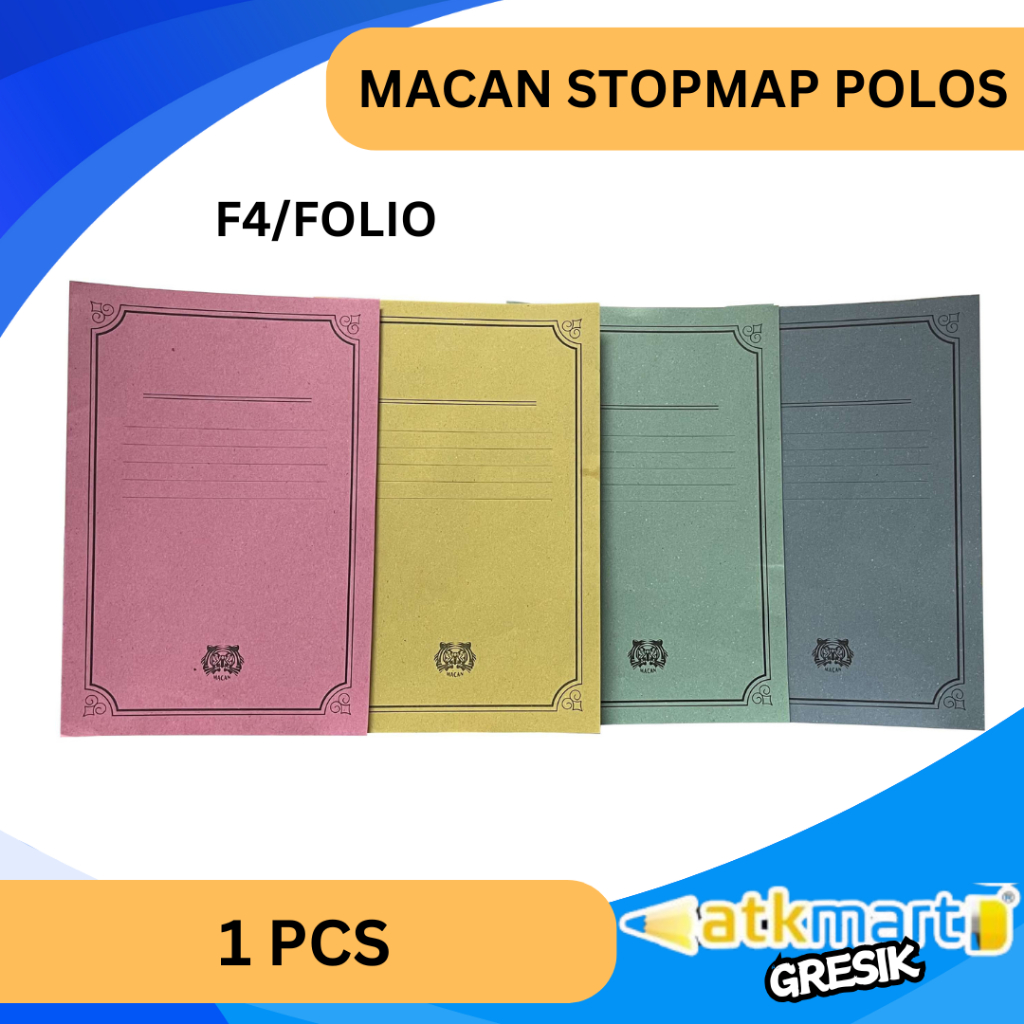 Jual MAP KERTAS POLOS F4 FOLIO / MACAN STOPMAP FOLIO / TERMURAH MACAN ...