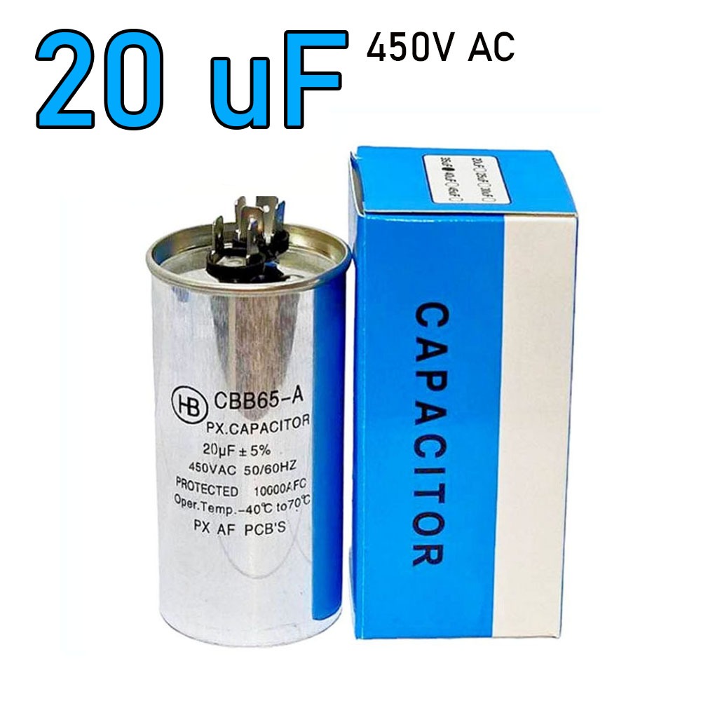 Jual CBB65 Capacitor 20uF 450V AC Start Capacitor untuk AC dan ...