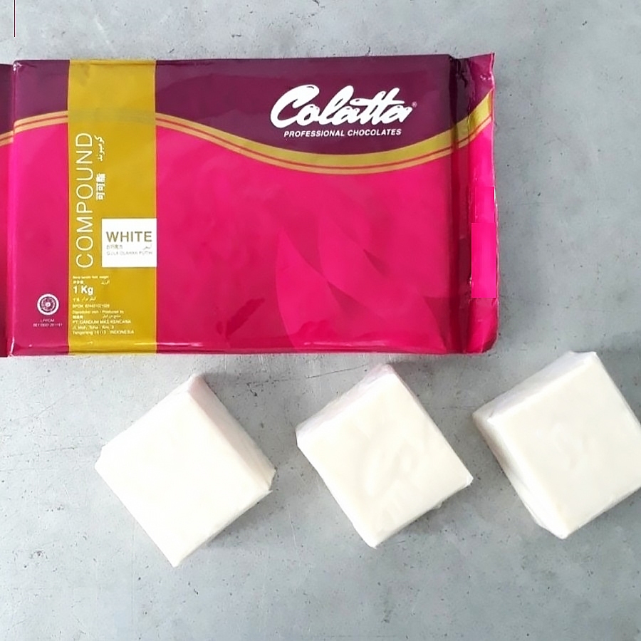 Jual Coklat Colatta White Compound (REPACK) ±240gr / 1 potong / Coklat ...