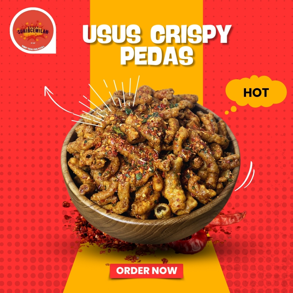 Jual Keripik Usus Ayam Crispy Pedas Daun Jeruk 1kg | Shopee Indonesia