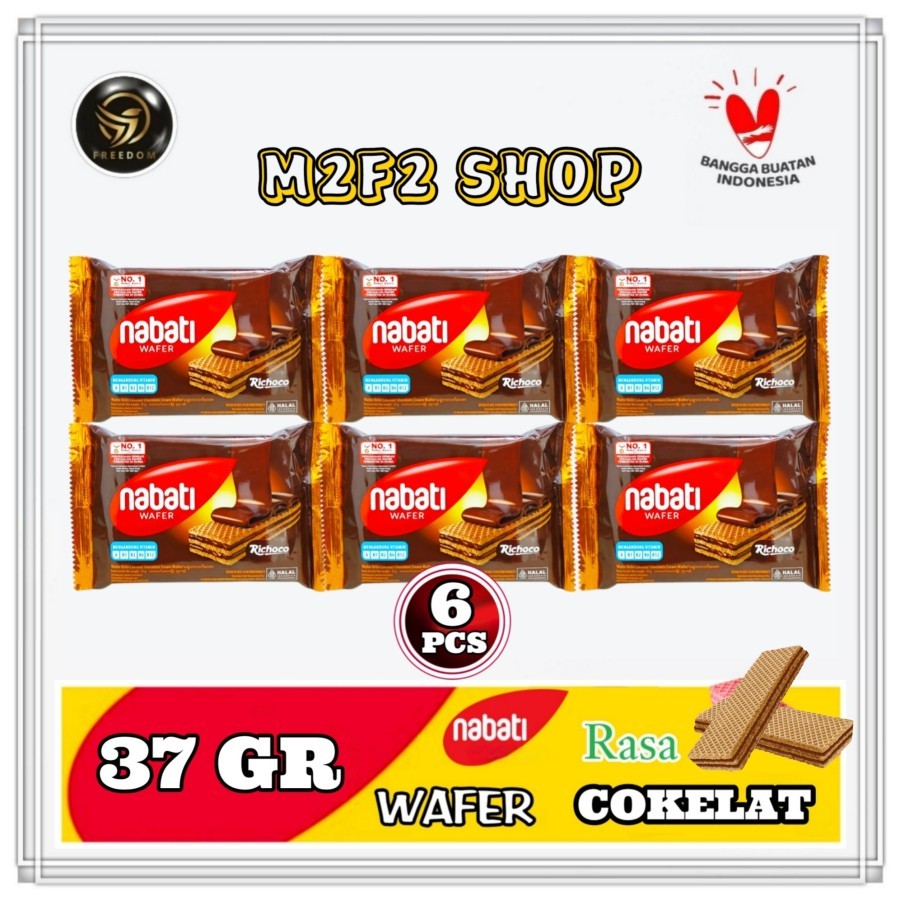 Jual Nabati Wafer Richoco Chocolate Cream | Krim Cokelat Sachet - 37 gr (Kemasan 6 Pcs) | Shopee ...