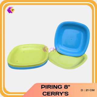 Jual CHM Piring Plastik Segi 8" Cherry / Piring plating / Piring Hias ...