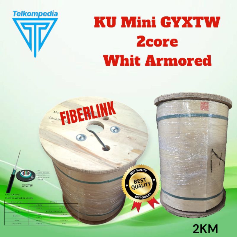 Jual KABEL FIBER OPTIK ( GYXTW) Armored KU MINI 2C, 4C, 6C,12C | Shopee ...