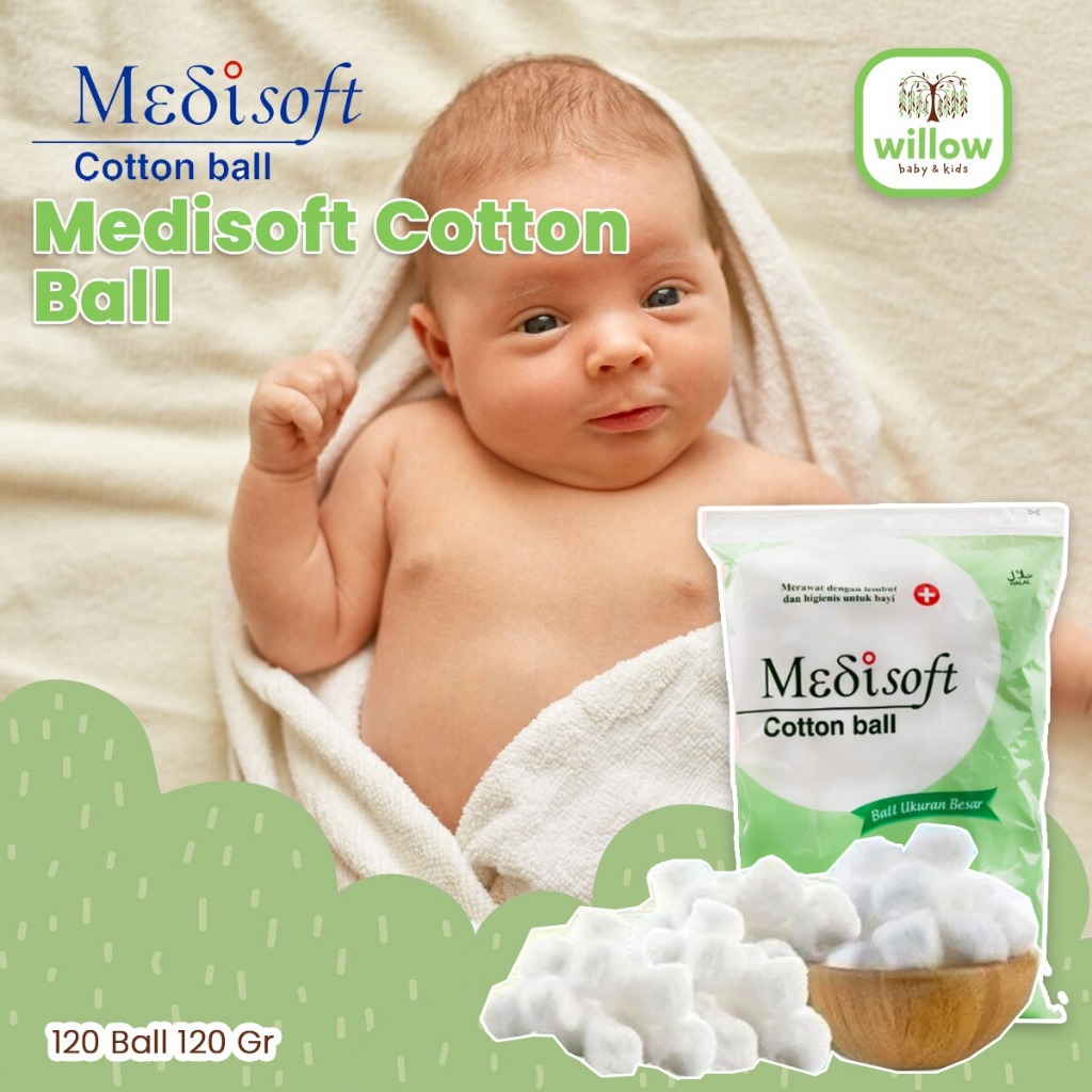 Jual MEDISOFT COTTON BALL 120 BALL 120GR | Shopee Indonesia