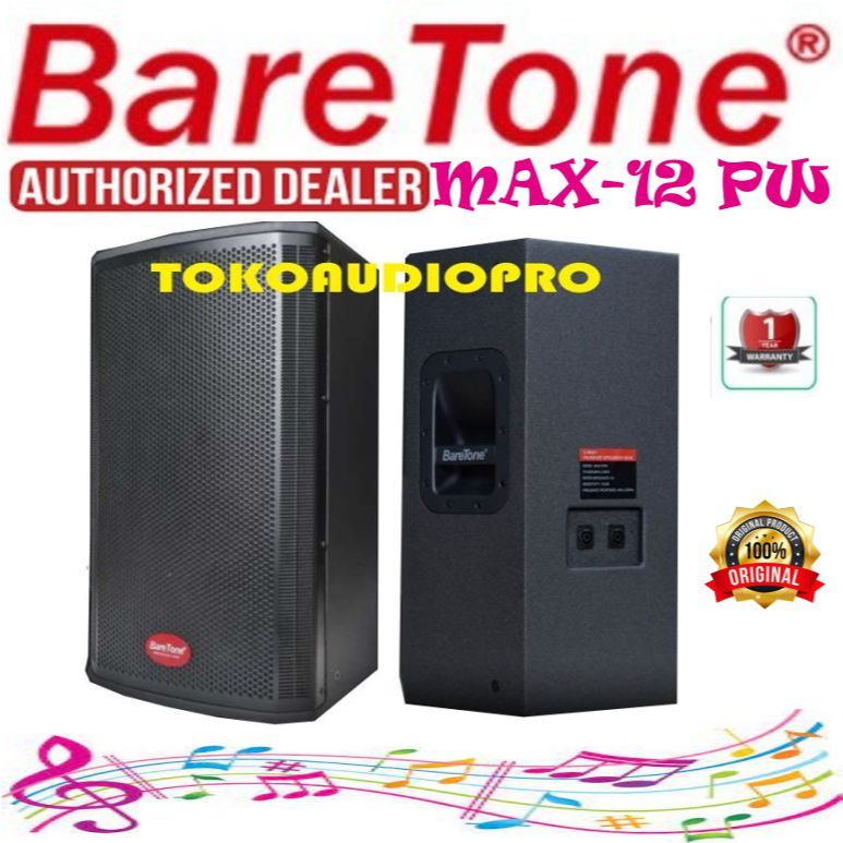 Jual Speaker Baretone Max-12 Pw 12-Inch Speaker Pasif Baretone Max12Pw ...
