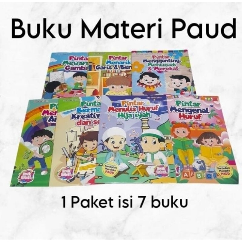 Jual BUKU MATERI PAUD KURIKULUM MERDEKA 1 PAKET ISI 7 BUKU | Shopee ...