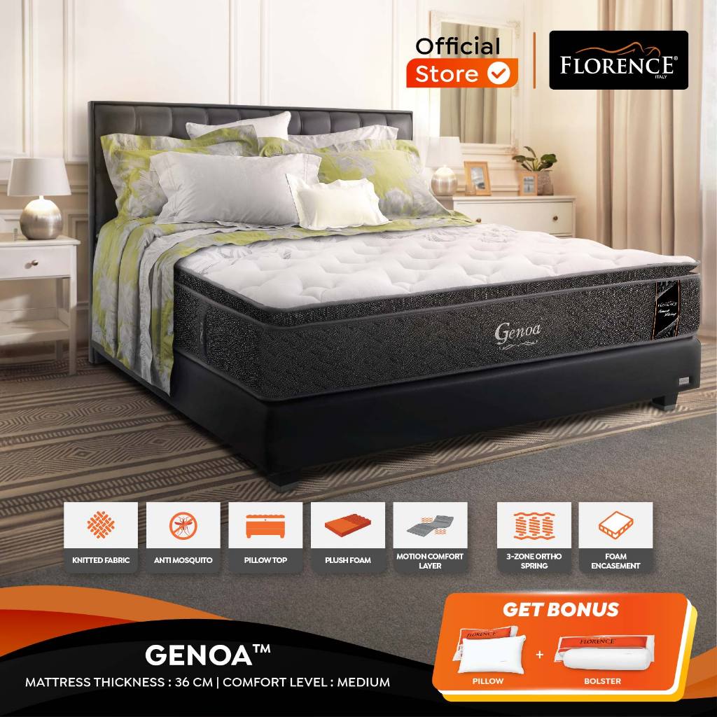 Jual Florence Kasur Spring Bed Genoa - Full Set | Shopee Indonesia