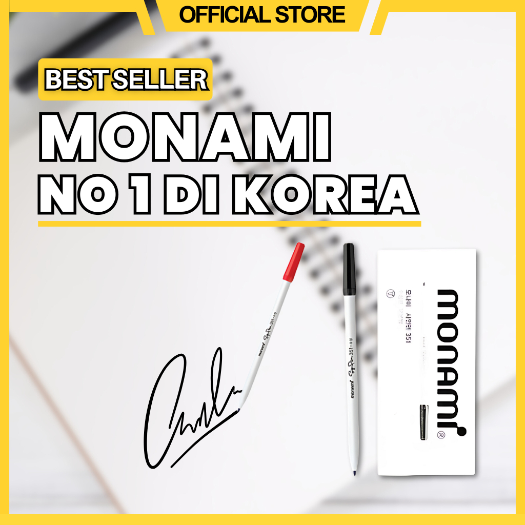 Jual Sign Pen Pulpen Pena Monami Sign Pen 351 0.7 mm - Water Based ...