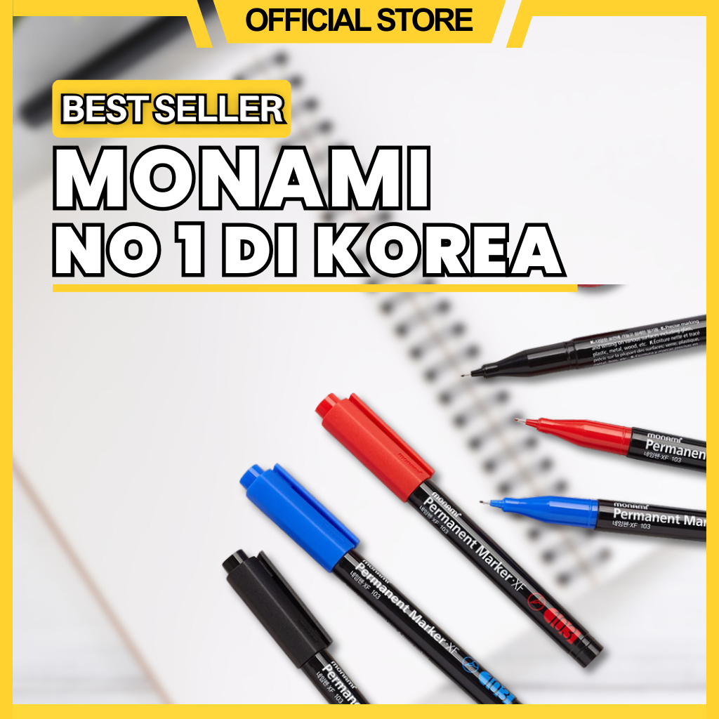 Jual Permanent Marker - Spidol Permanen - Monami XF 0.5mm Pen Fineliner | Shopee Indonesia