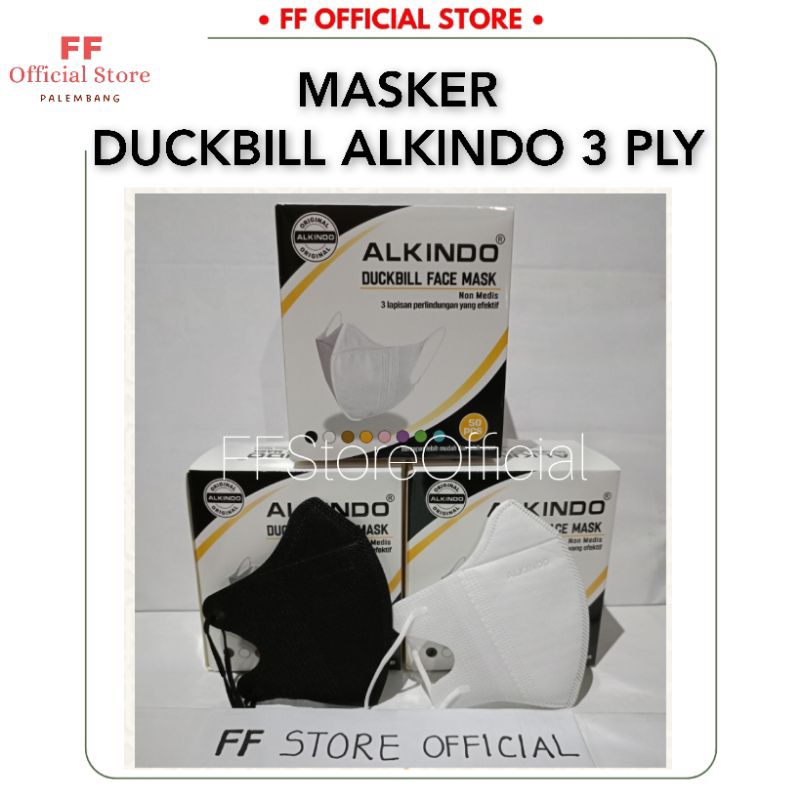 Jual (WH) ALKINDO Masker Duckbill 3 Ply (HITAM) | Shopee Indonesia Jual (WH) ALKINDO Masker Duckbill 3 Ply (HITAM) | Shopee Indonesia