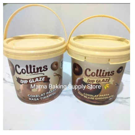 Jual COLLINS Cokelat Dip Glaze Rasa Kopi TIRAMISU Collins Topping Sauce ...
