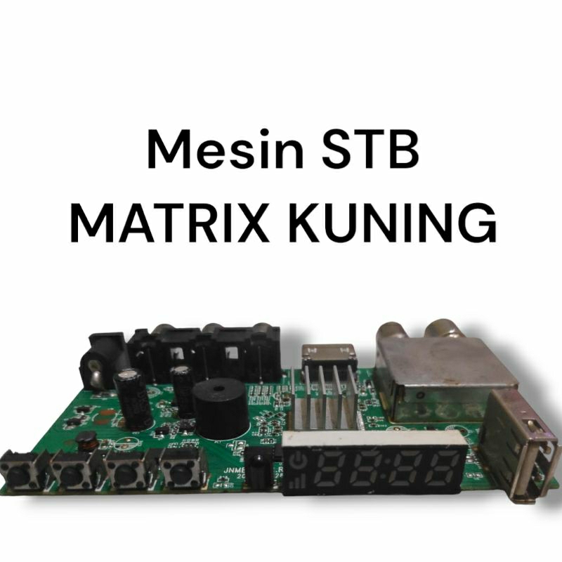 Jual Mesin STB Matrix Apple kuning + STB Luby DVB T2-02 LB | Shopee ...