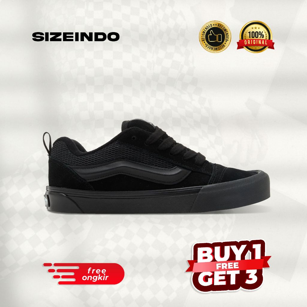 Jual Vans KNU SKULL FULL BLACK | Shopee Indonesia