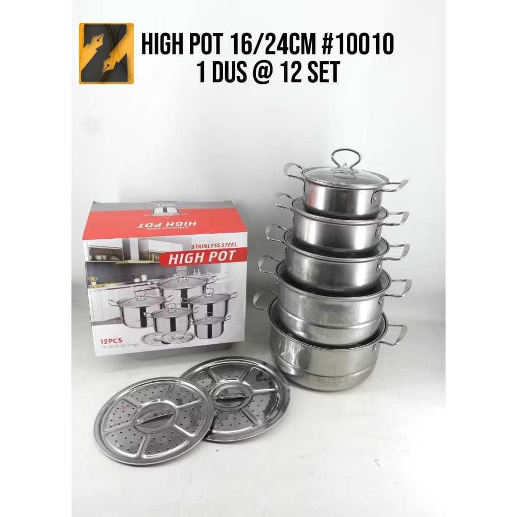 Jual Panci Stainless Steel 4 Susun/ Panci Kukus Set Stainless Steel ...