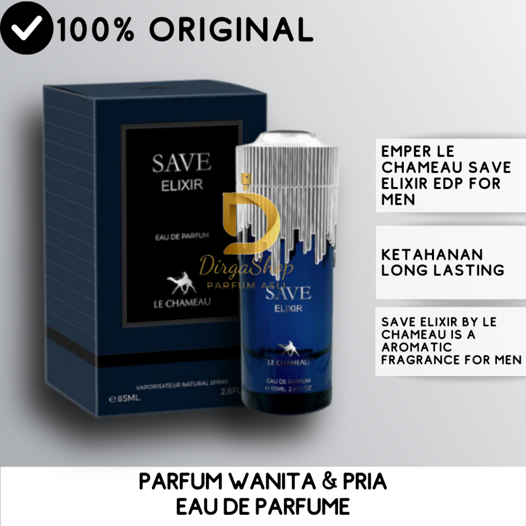 Jual Emper Le Chameau Save Elixir EDP For Men | Shopee Indonesia