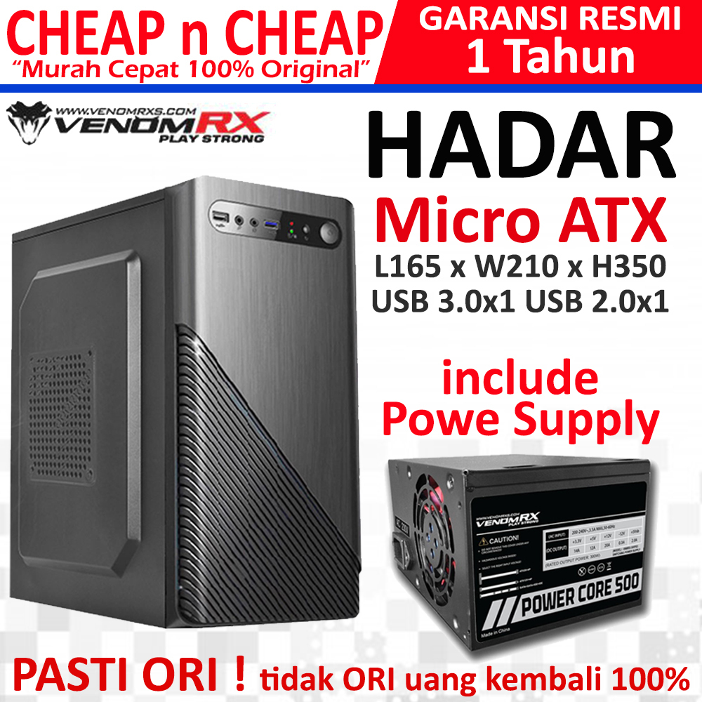 Jual VenomRX Hadar PSU 500W Casing PC Case Komputer Venom RX | Shopee ...
