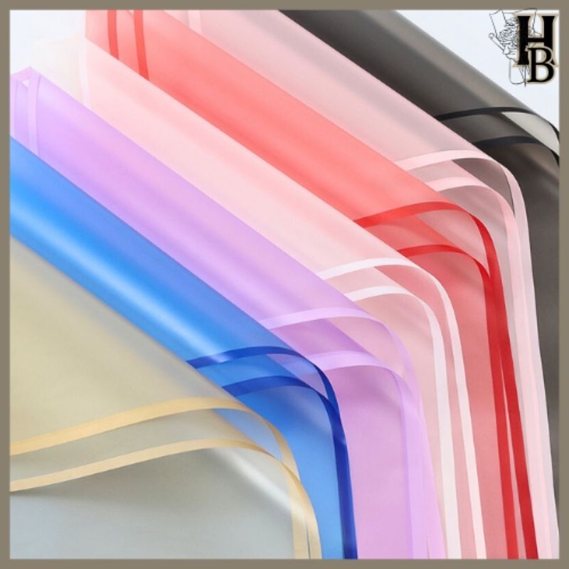 Jual Kertas Buket Transparant List Cellophane Wrapping Paper Kertas ...