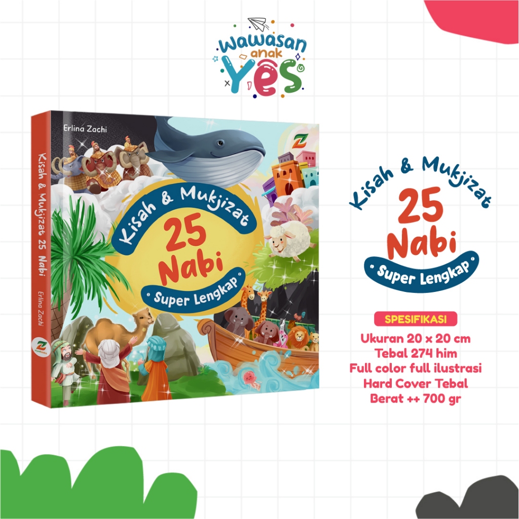 Jual buku cerita kisah 25 nabi dan rasul untuk anak lengkap umur 1 2 3 4 5 tahun tk ziyadbooks ...