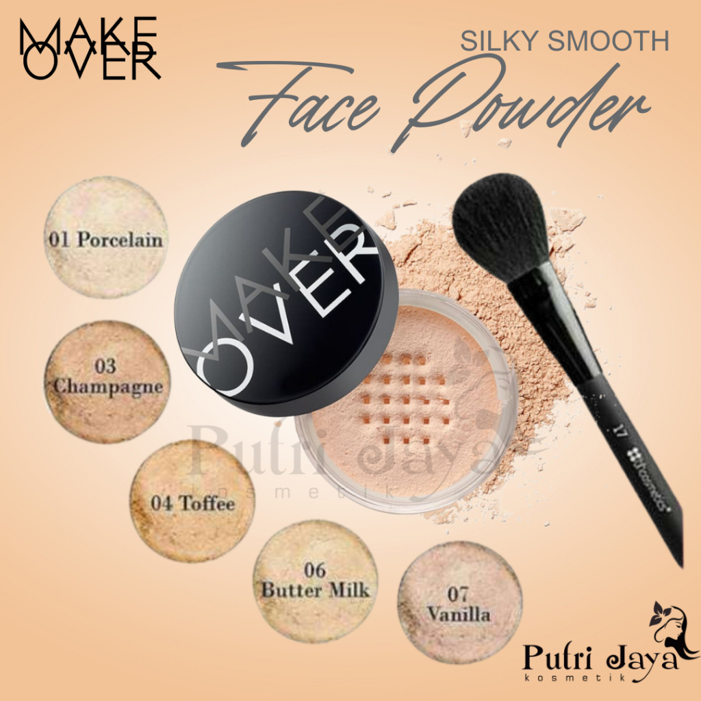 Jual MAKEOVER Silky Smooth Translucent Powder | Bedak Tabur | Shopee ...