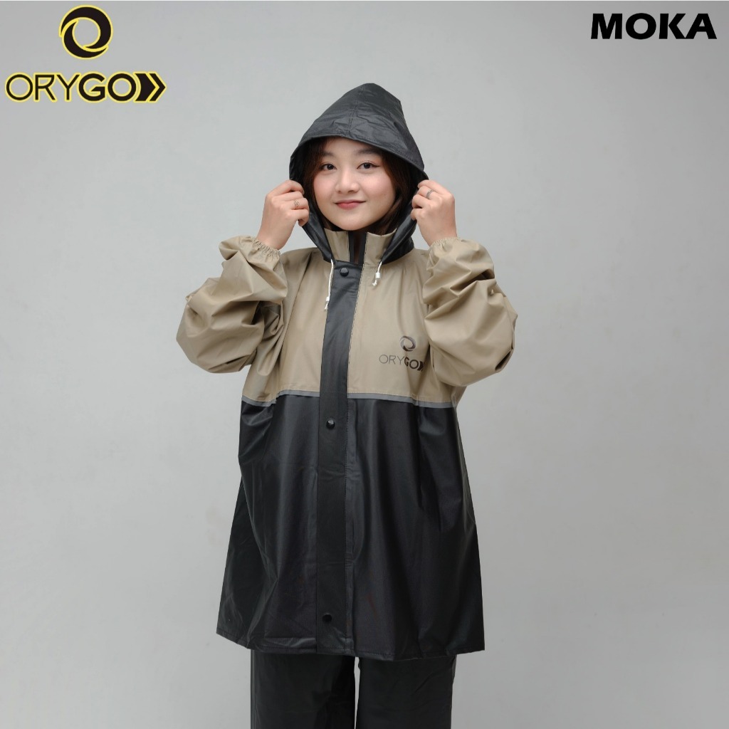 Jual ORYGO RAINCOAT - Jas Hujan/Mantel Set Hoodie Terbaik Bahan Tebal Anti Rembes, Fullpress ...