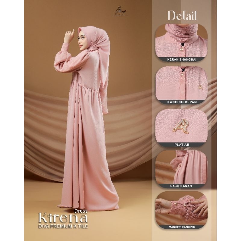 Jual Dress Terbaru AR Rafi - Kirena Dress - Gamis Polos Terbaru ...
