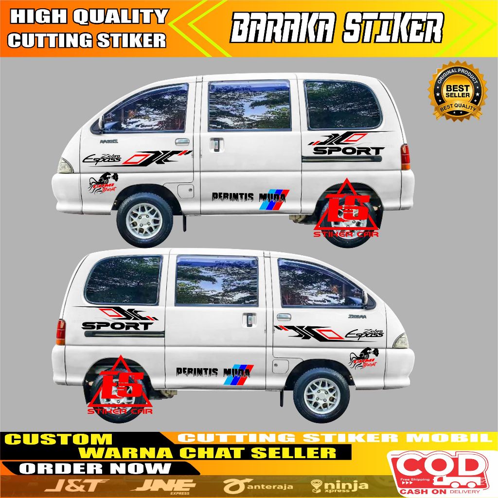 Jual Stiker Mobil Daihatsu Zebra Espass Cutting Sticker Mobil Zebra ...