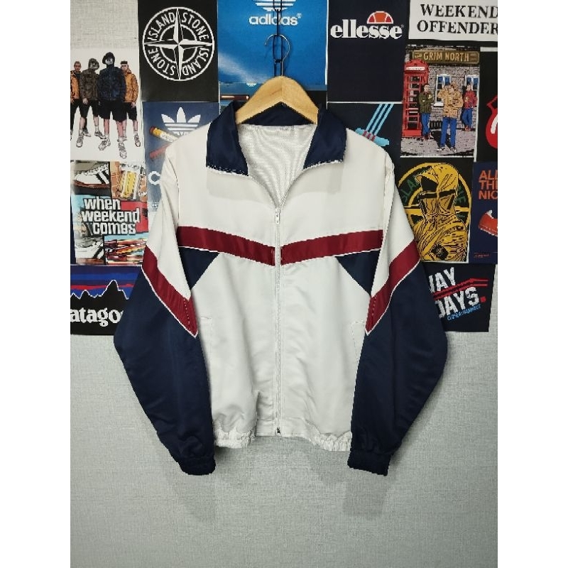 Jual Jaket Vintage Colorblock Windbreaker Model Boxy Oversize Bahan ...