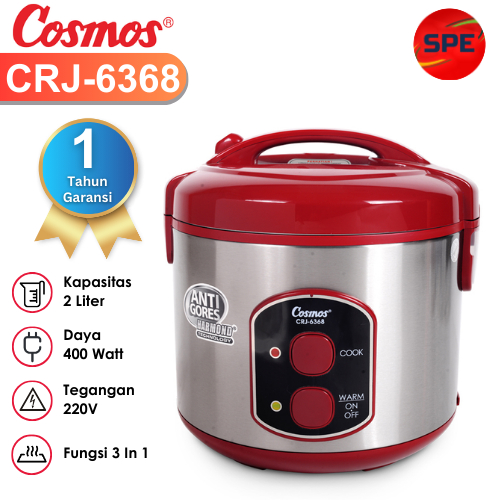 Jual RICE COOKER COSMOS HARMOND KAPASITAS 2 LITER CRJ-6368 / CRJ6368 GARANSI RESMI (MEDAN ...