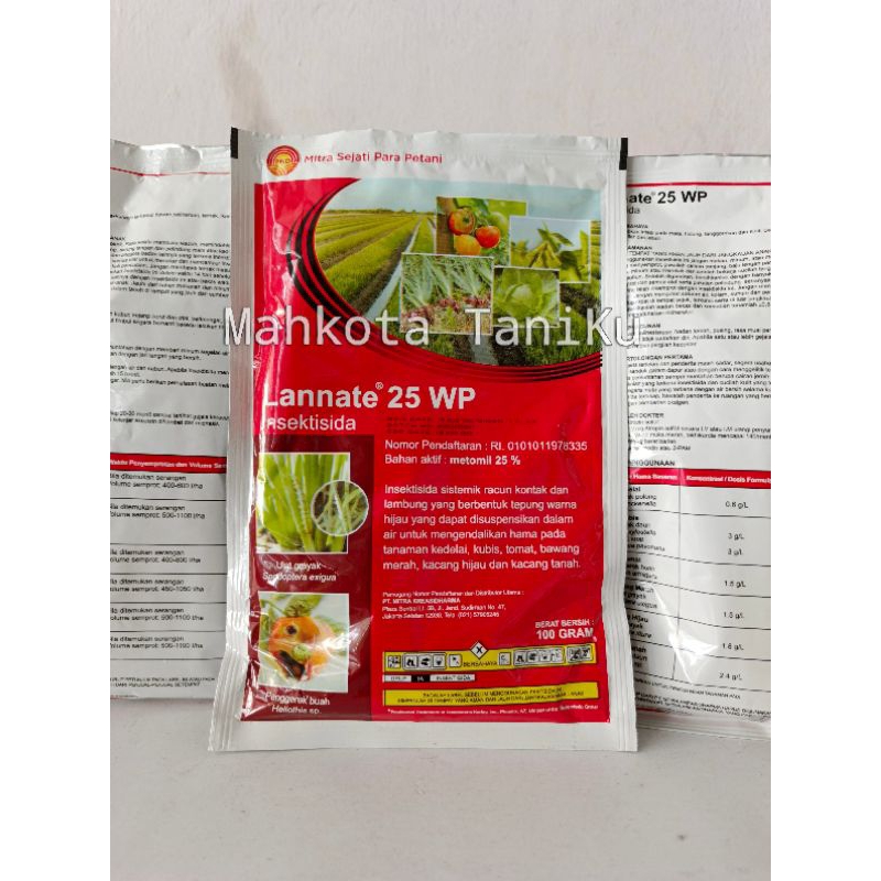 Jual INSEKTISIDA LANNATE 25WP ISI 100gram DUPONT-OBAT HAMA ULAT ASLI KEMASAN PABRIK | Shopee ...