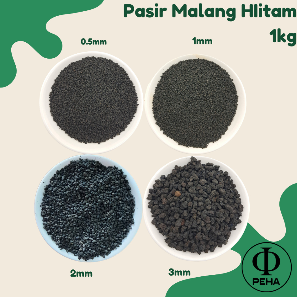 Jual Pasir Malang Hitam Pasmal Hitam harga per KG Aquascape Pasir ...