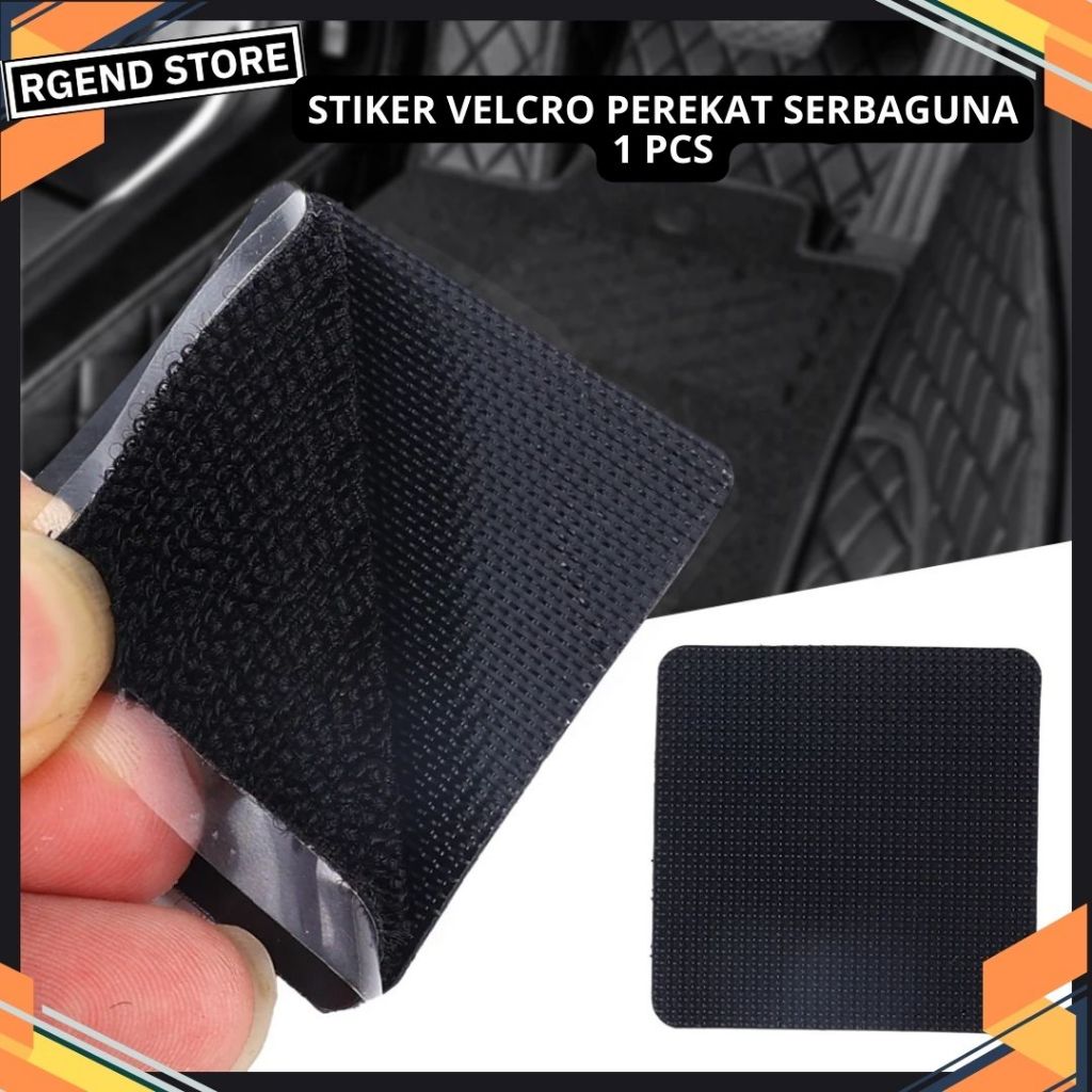 Jual Stiker Velcro Perekat Karpet Kain Velkro Dua Sisi Kotak Bulat ...
