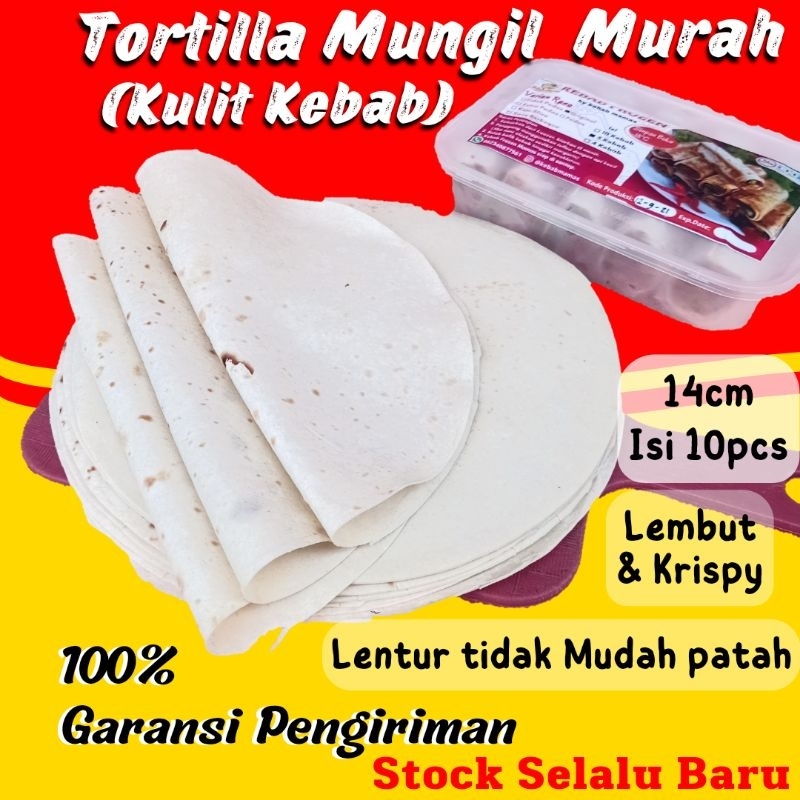 Jual Tortilla Premium Ukuran 14 cm isi 10 lembar Kulit Tortila Kebab ...