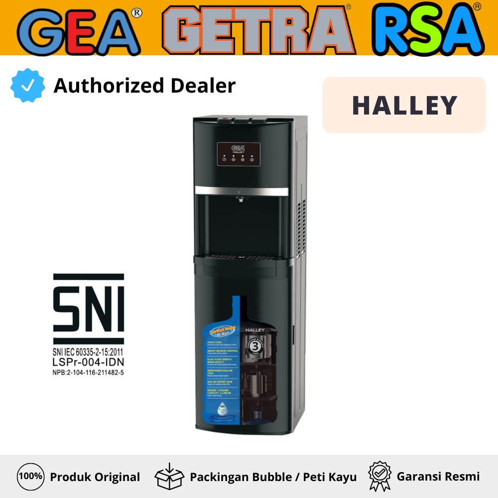 Jual GEA HALLEY Dispenser Galon Bawah Air Panas Dingin Garansi Resmi ...