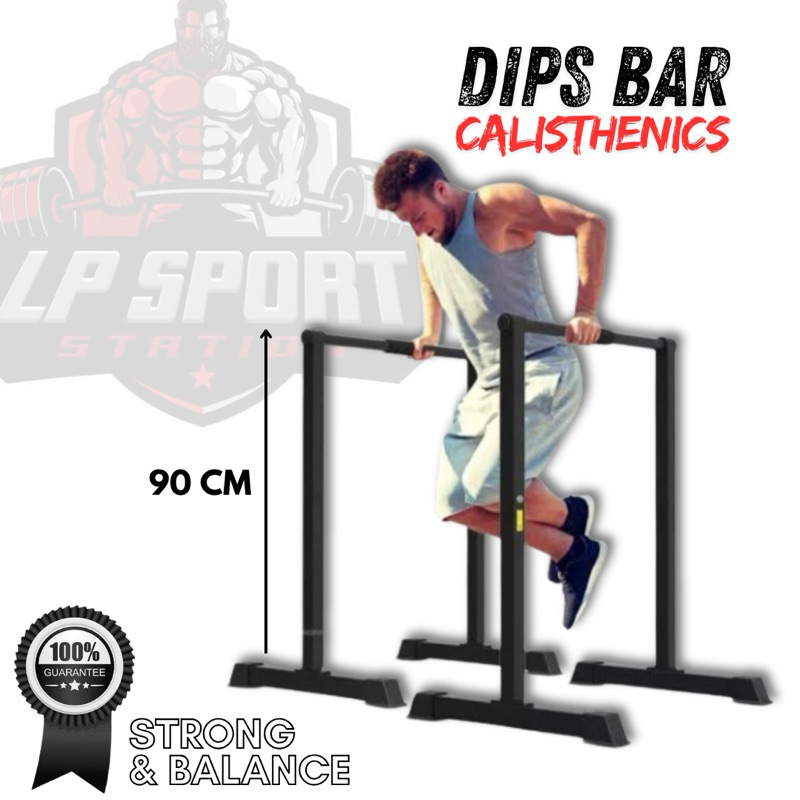 Jual Dip Bar Calisthenics Dips Bar Exercise Equipment Strong and Balance | Shopee Indonesia
