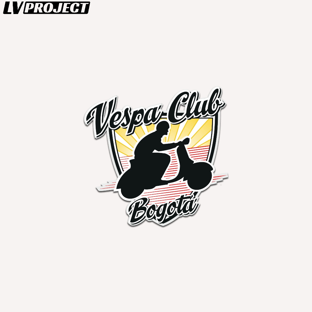 Jual Stiker Scooter Vespa Club Sticker Motor Classic Vintage Tahan Air ...