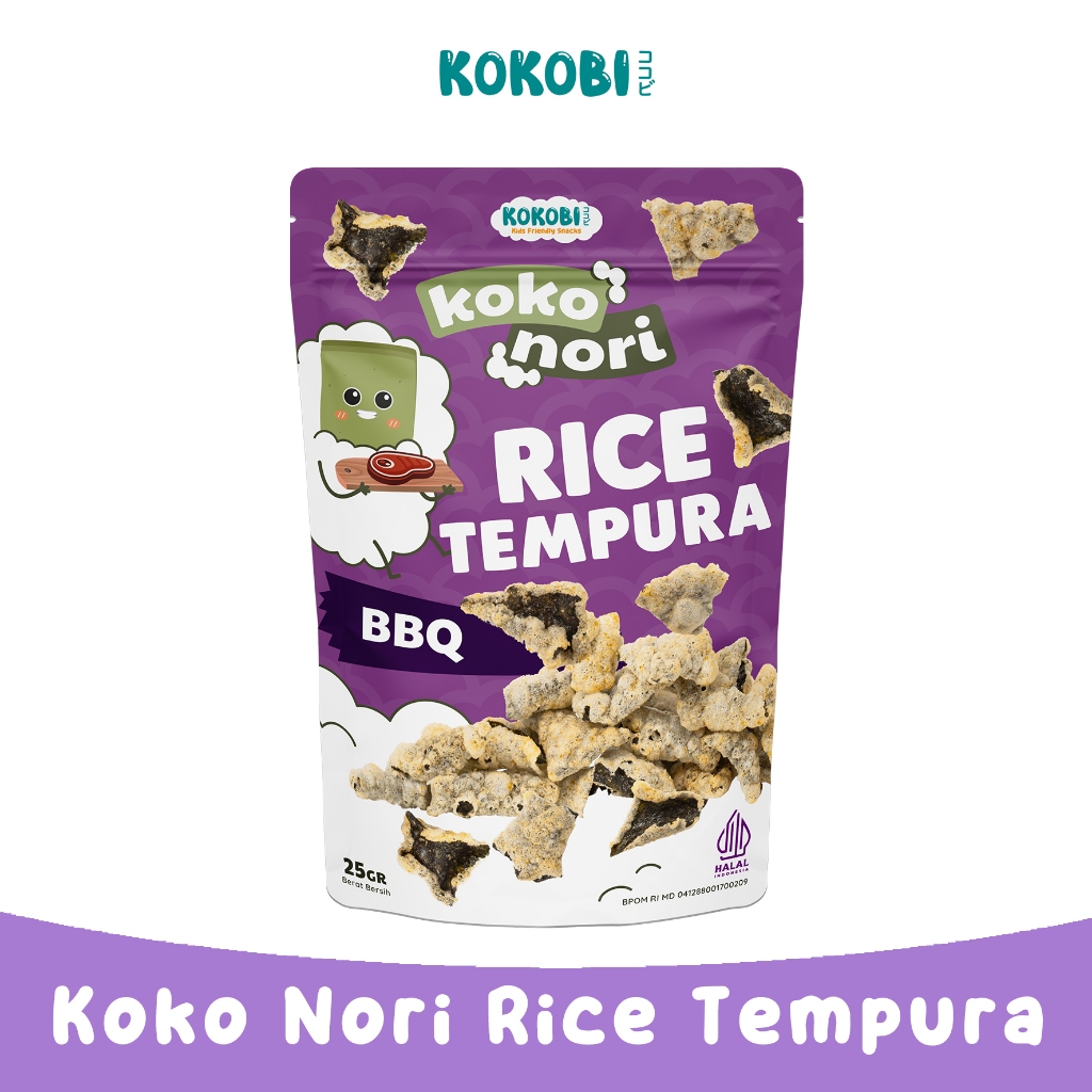 Jual Koko Nori RIce Tempura - BBQ (Snack Rumput Laut Kokobi) | Shopee ...