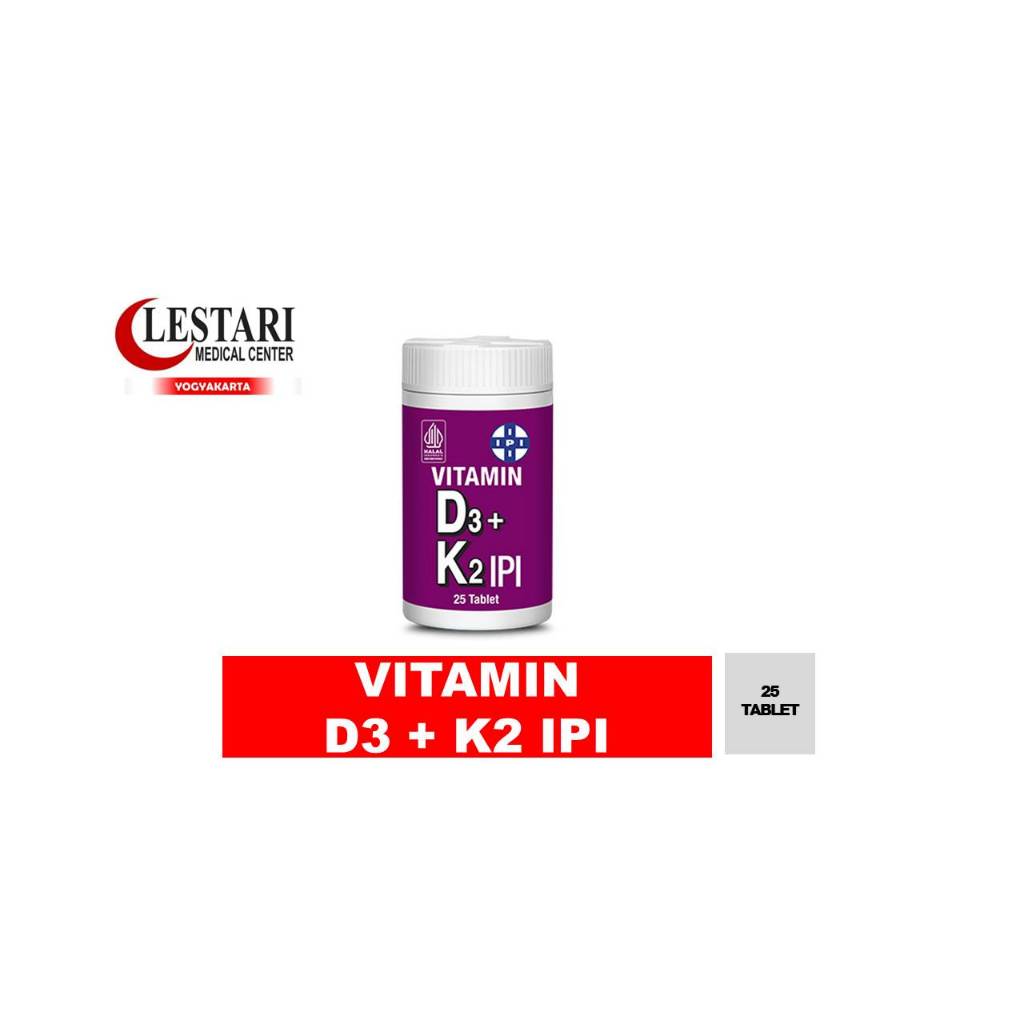 Jual Vitamin D3 + K2 IPI / Botol isi 25 Tablet | Shopee Indonesia