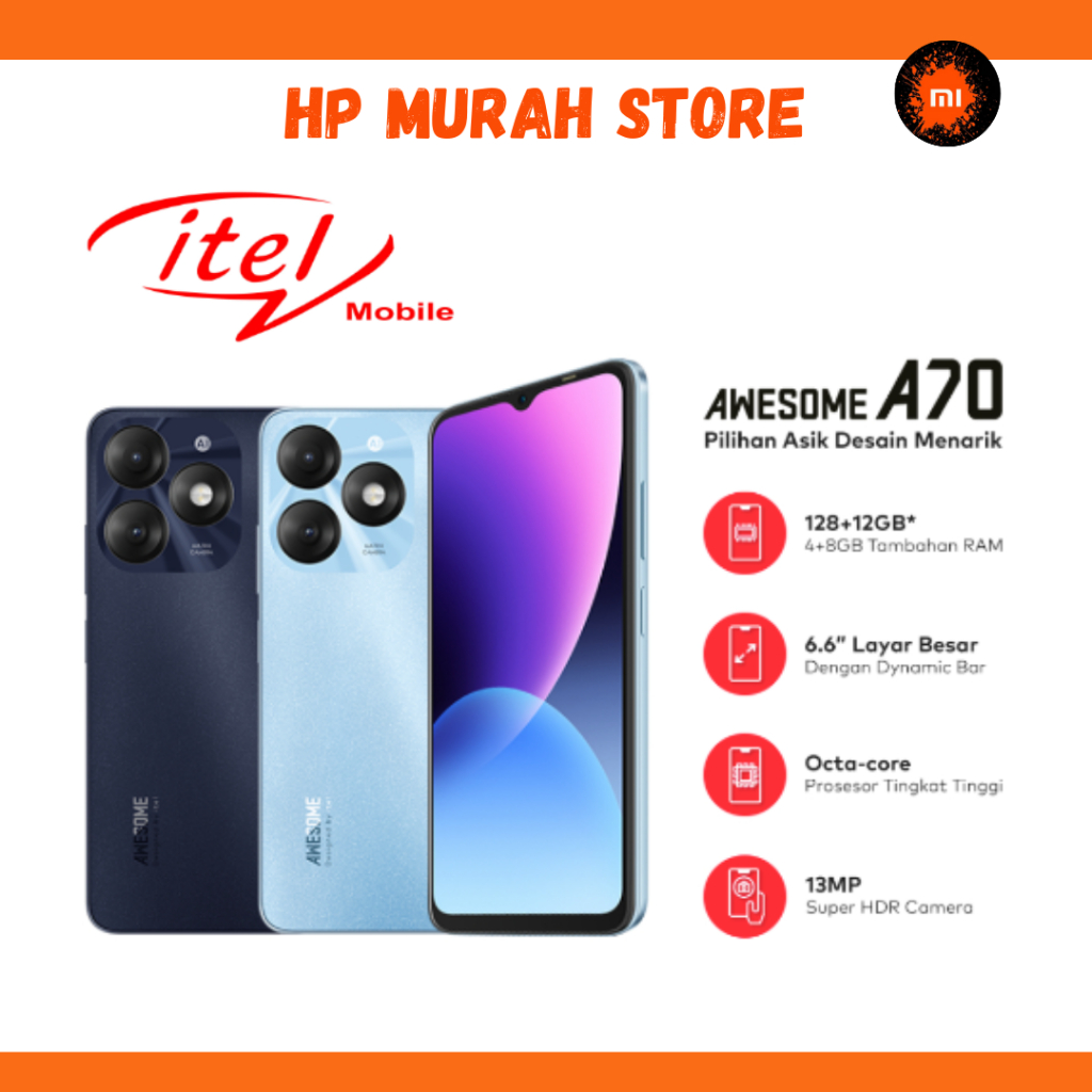 Jual ITEL A70 4+8/64GB GARANSI RESMI 13MP Super HDR Camera | Octa-Core ...
