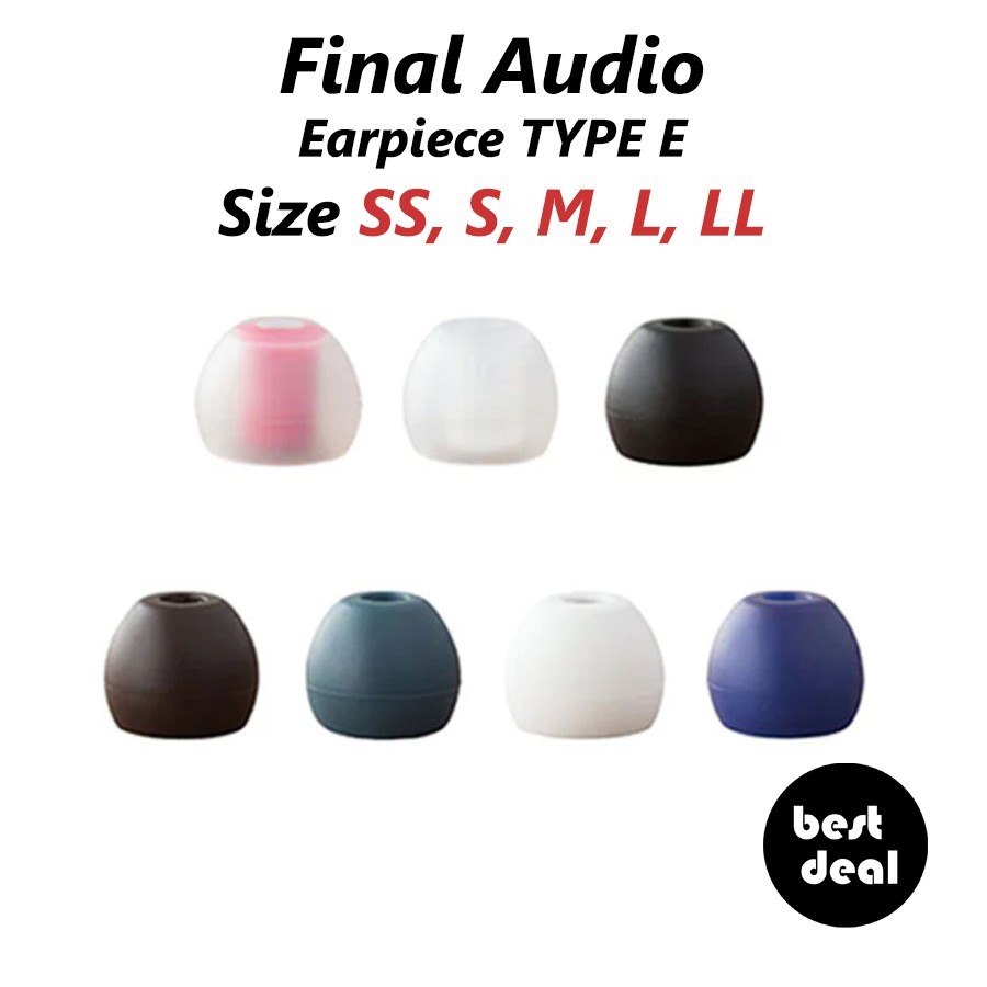 Jual Final Audio Type E Type Soft Silicone Eartips Earpiece Japan ...