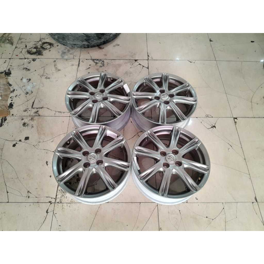 Jual VELG MOBIL BEKAS ORIGINAL OEM STD YARIS P8 R16 X6 4X100 ET51 PNP ...
