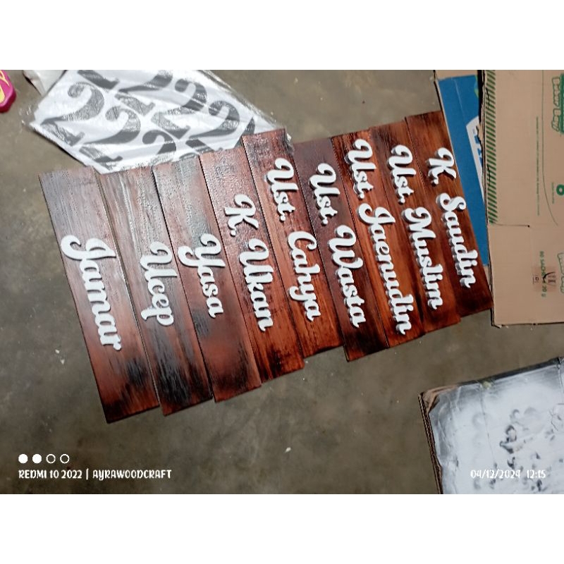 Jual papan nama alamat rumah harga per huruf | Shopee Indonesia