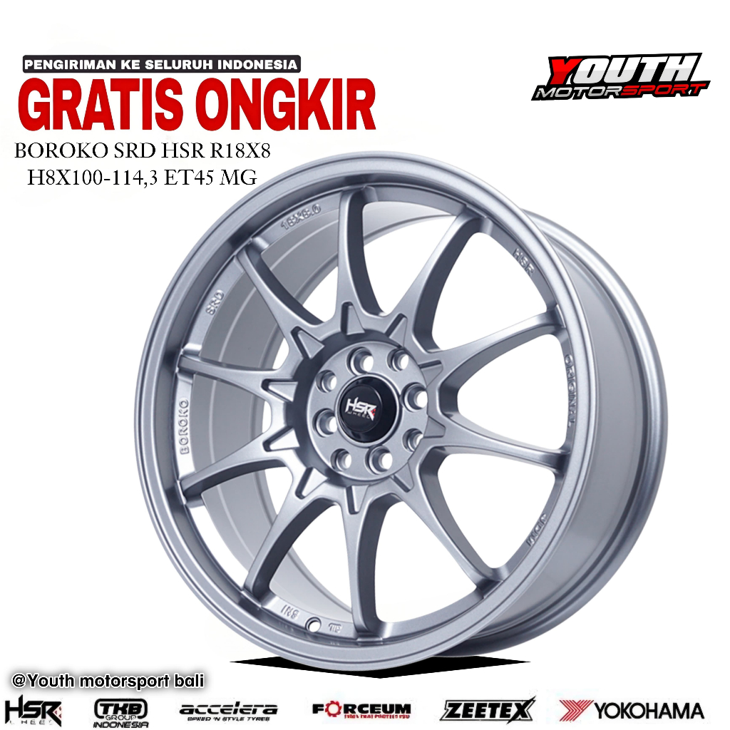 Jual VELG R18 MODEL CE28 HSR BOROKO SRD COCOK UNTUK ROCKY,RAIZE,JAZZ DLL | Shopee Indonesia
