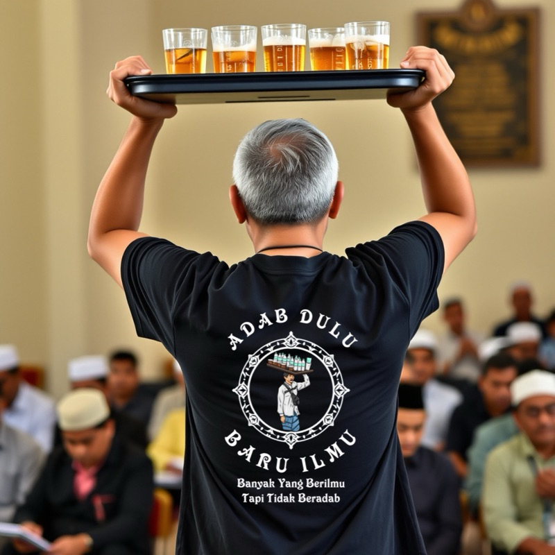 Jual Kaos Adab Dulu Baru Ilmu Vol 3 Banyak Yang Berilmu Tapi Tidak ...