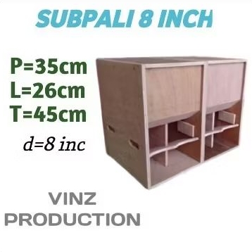 Jual box speaker subpali 8 inc, triplek halus 12mm | Shopee Indonesia