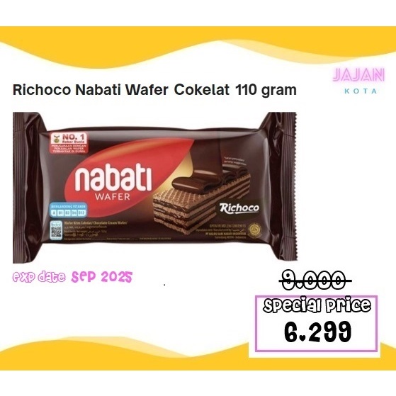Jual NABATI Wafer Richeese 110 gram - Richoco Coklat | Shopee Indonesia
