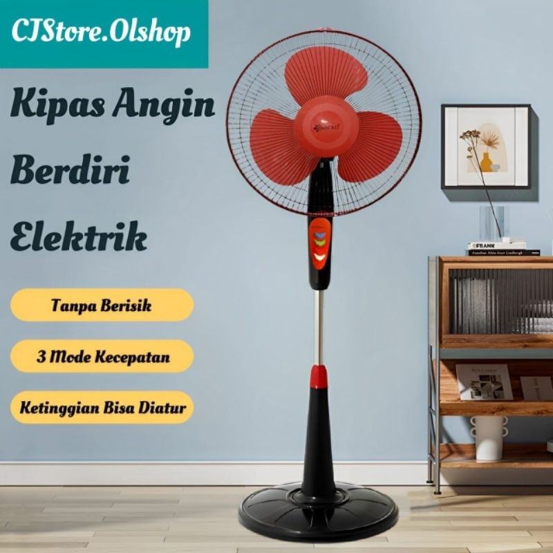 Jual Kipas Angin Berdir/Stand Fan/Kipas Listrik Senyap Portable Stand Fan⭐ Cjstore ⭐ | Shopee ...