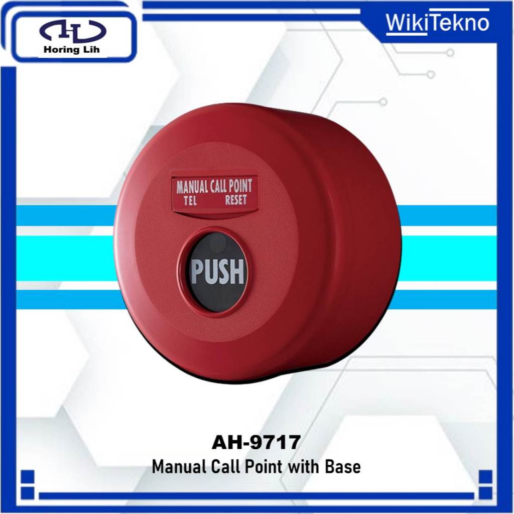 Jual Manual Call Point With Base Horing Lih AH-9717 Manual Push Button ...