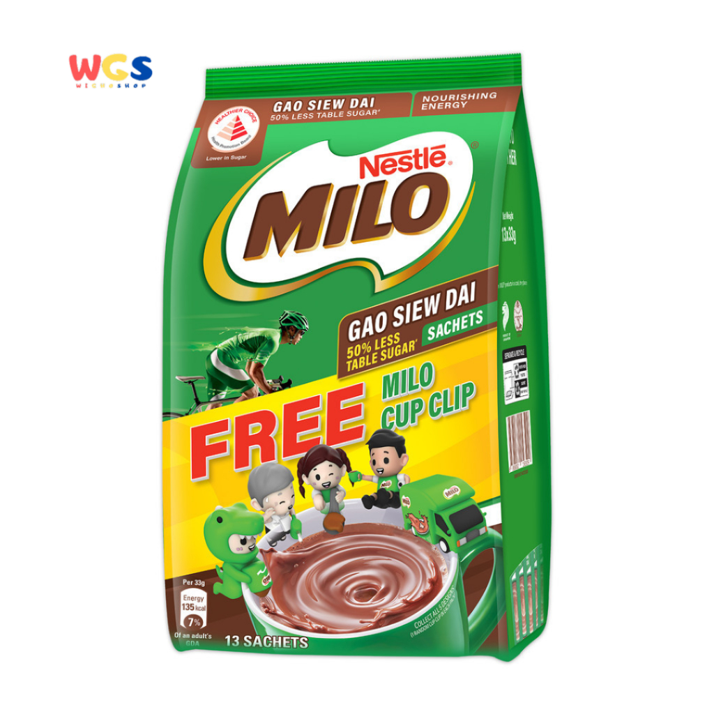 Jual Nestle Milo Gao Siew Dai 50% Less Table Sugar 13 Sachets x 33g ...