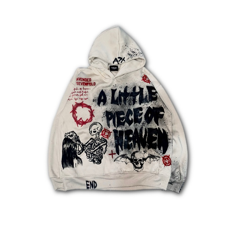 Jual Boxy hoodie custom design rework a7x ver 07 | Shopee Indonesia