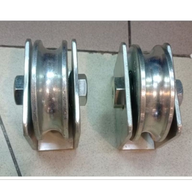 Jual roda pintu pagar/roda pintu gerbang/roda pagar besi/roda besi 4 ...